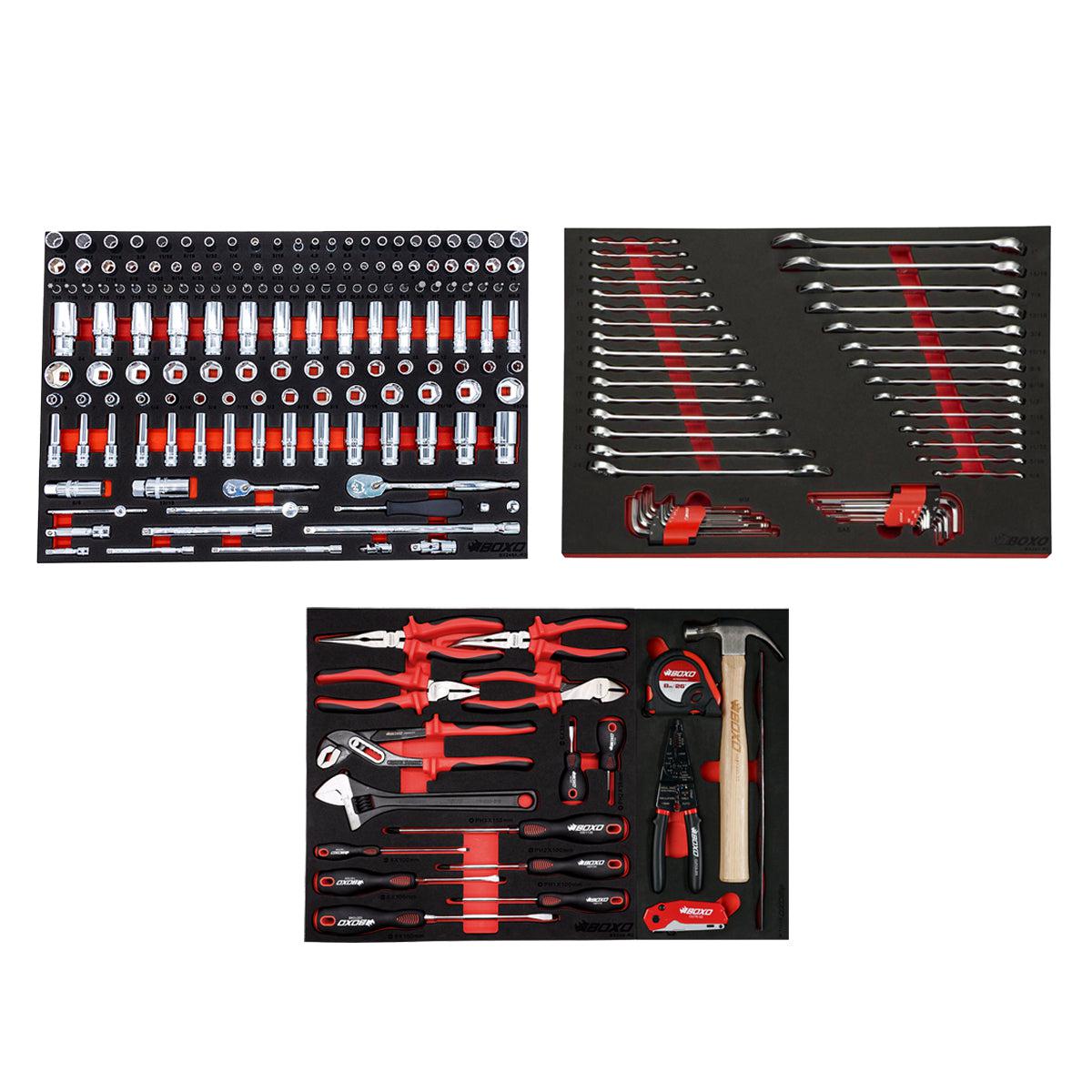 Pro Series | Loaded 45" 19-Drawer Rolling Tool Box | Black and Red ...