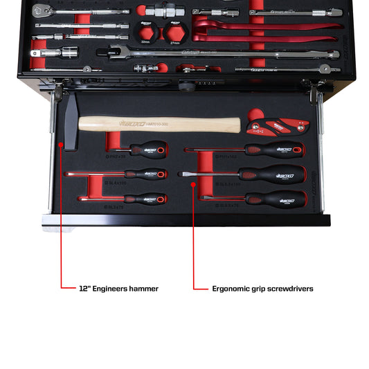 BoxoUSA 3-Drawer Motobox | 103-Piece Metric Motorcycle Tool Set