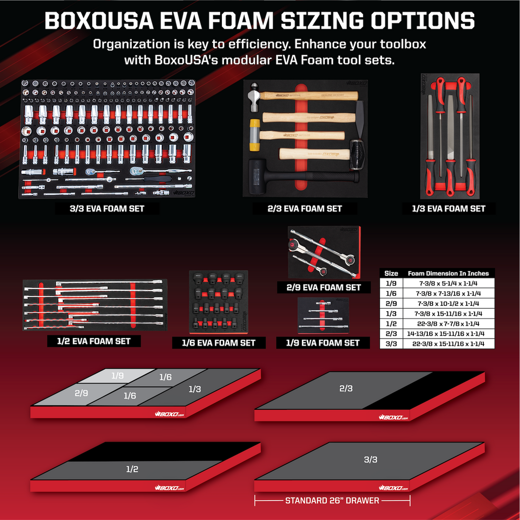 Tool Sets in CNC-Cut EVA Foam – BoxoUSA