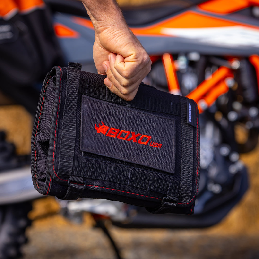Adventure Motorcycle Roll | 40-Piece Metric Motorcycle Tool Kit – BoxoUSA